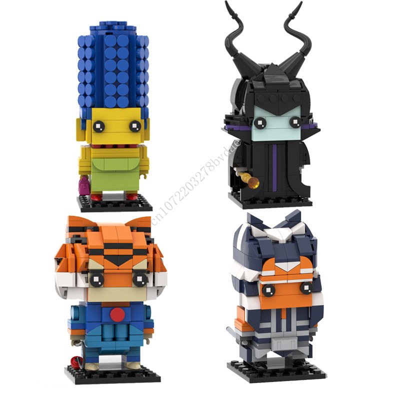 MOC Movie Characters Marge Simpson、Maleficent 、Tygra And Ahsoka Tano ...