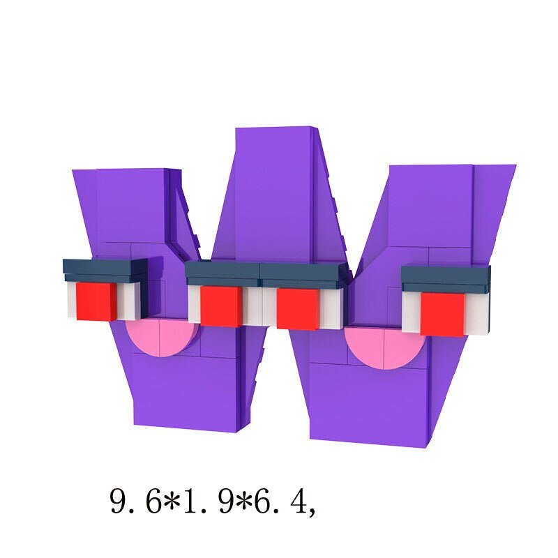 New 26 style Alphabet Building Blocks Kit English Alphabet Lore (A-Z ...