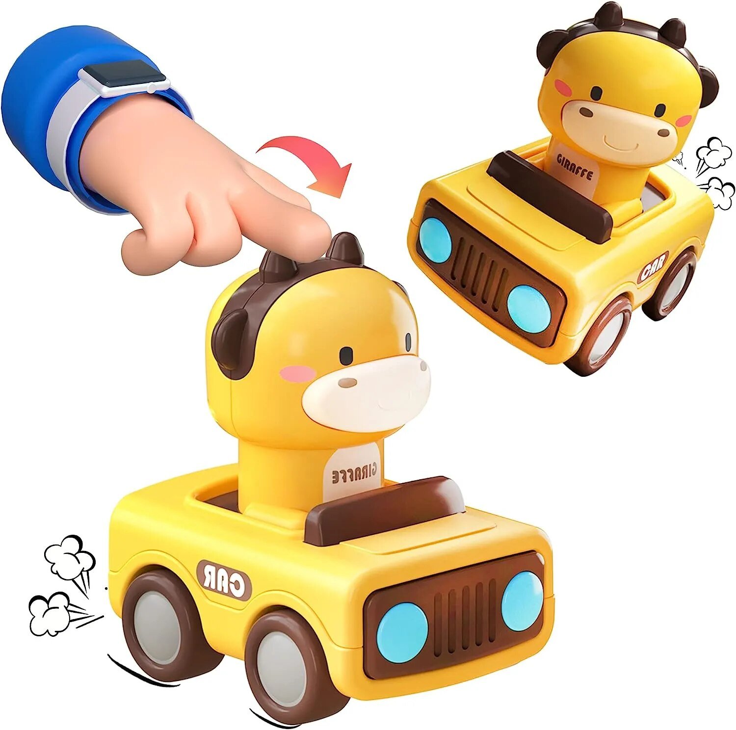 Baby Push Go Friction Wind-up Cars Toys Press and Go Car Toys Baby ...