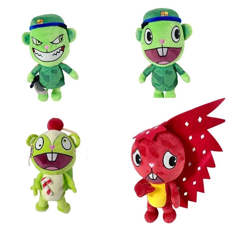 Happy Tree Friends HTF Flaky 11 inches Anime Red Stuffed & Plush ...