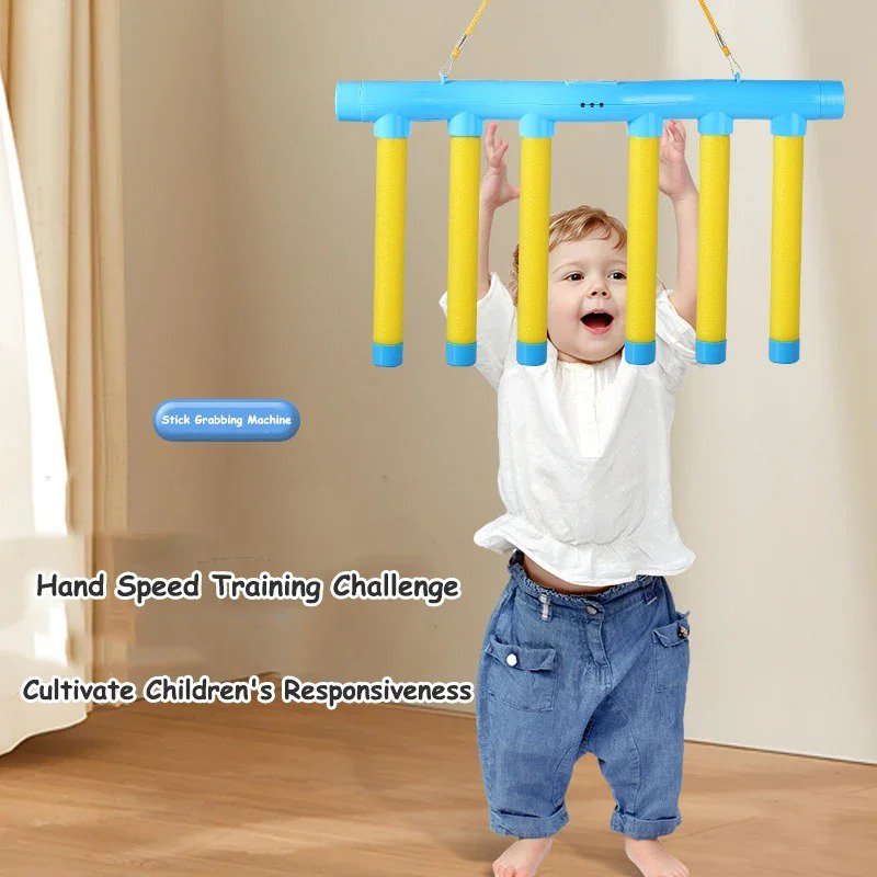 Fun Challenge Falling Sticks Game Set for Training Reaction Ability Educational Activity