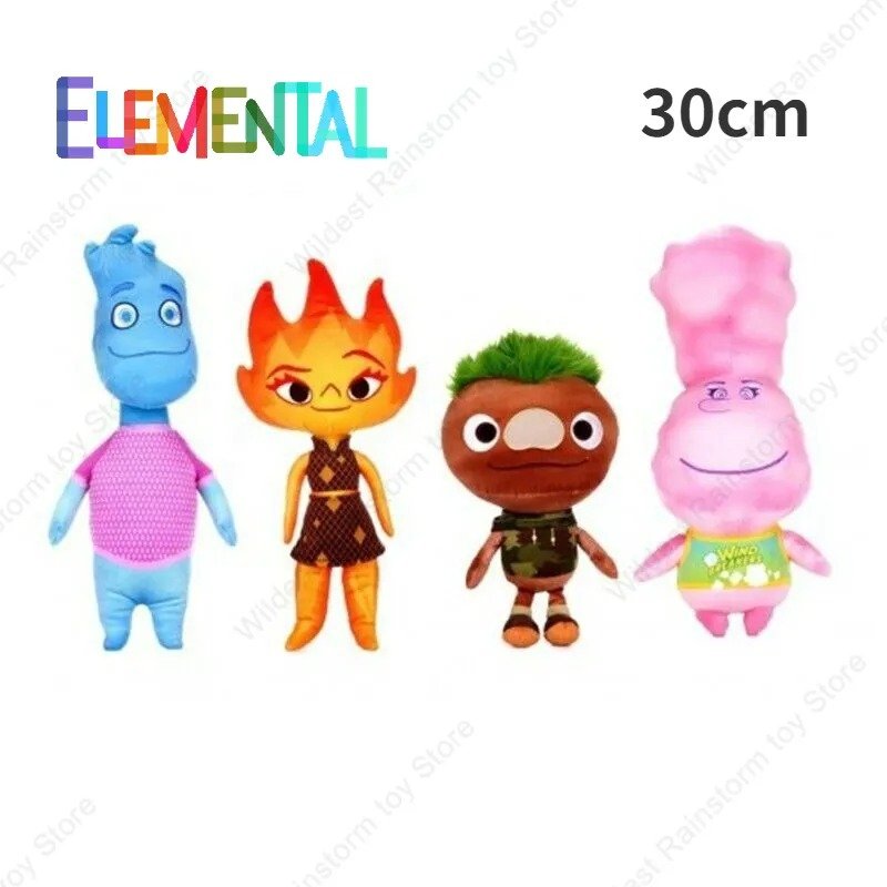 Elemental Cartoon Soft Stuffed Plush Dolls Game