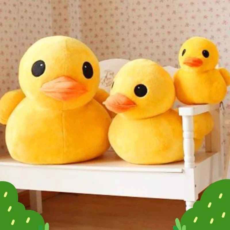 Giant Yellow Duck Plush Pillow Soft Stuffed Animals Simulated Ducks ...