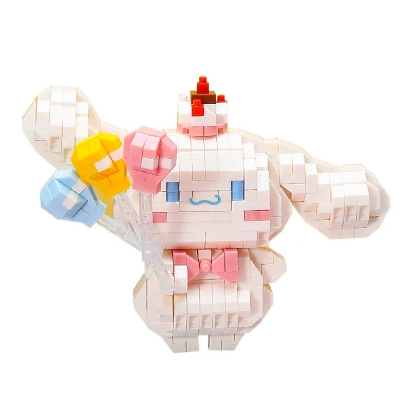 Sanrio Kawaii Miniature Small Granule Adult Assembled Building Blocks ...