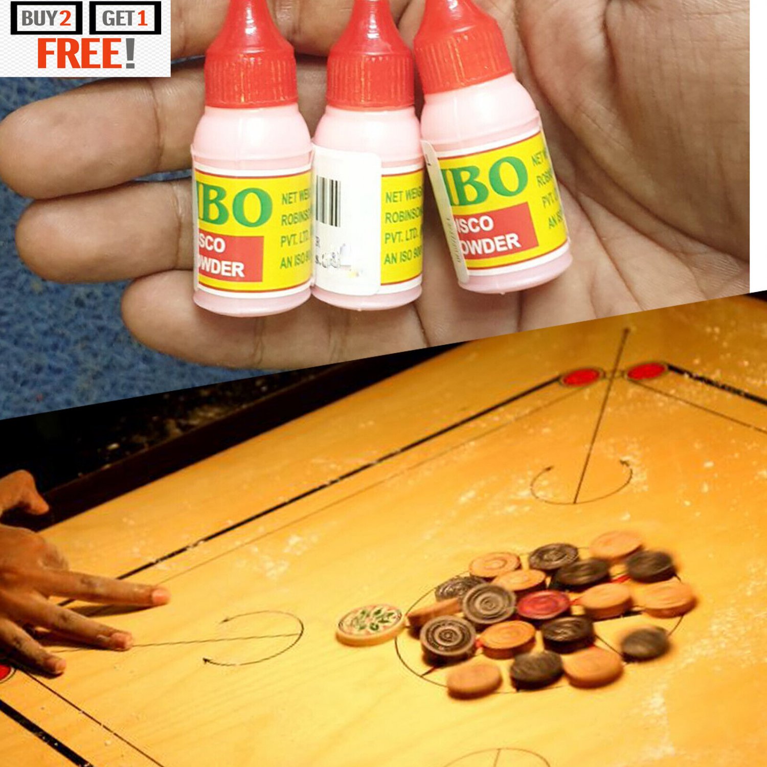 5Pc Carrom Powder Board Disco Carom Boric DANCING powders sprinkle Gaming
