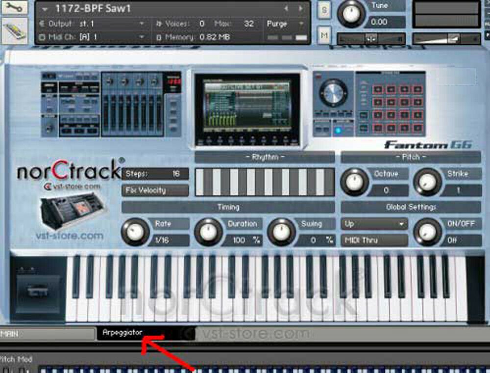 norCtrack Fantom G6 Kontakt Instrument NKI Sample Sounds Virtual Instrument synth Kontakt Library