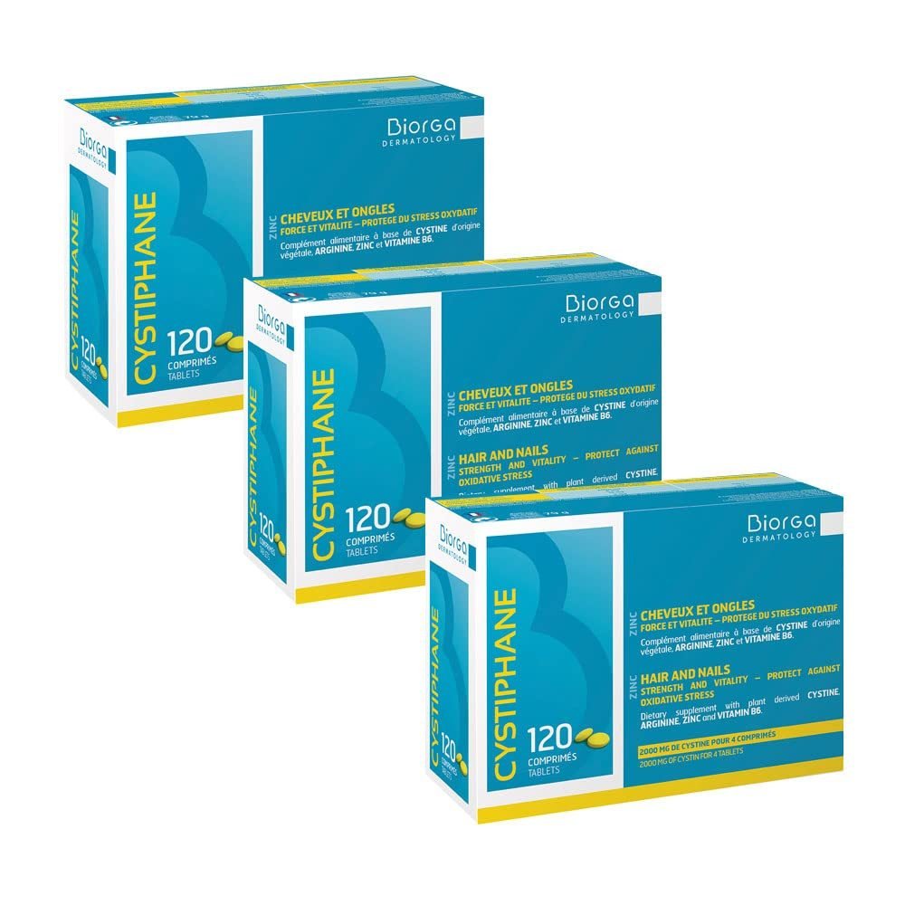 Bailleul-Biorga Cystiphane Hair and Nails Pack of 3 x 120 Tablets