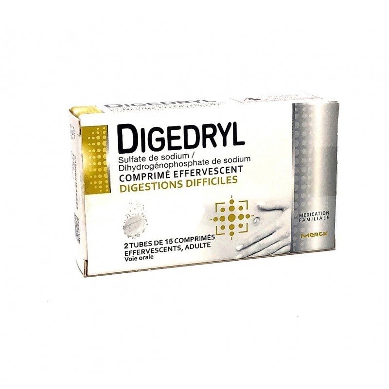 Digedryl Effervescent Tablets for Digestive Problems-2 Tubes Of 15