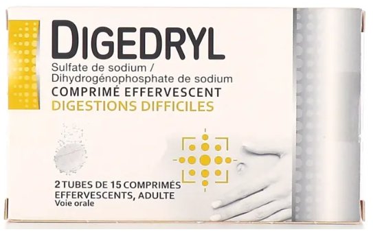Digedryl Effervescent Tablets for Digestive Problems-2 Tubes Of 15