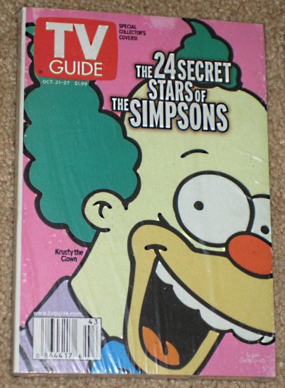 The 24 Secret Stars of The Simpsons - TV Guide Magazine - Complete Set ...