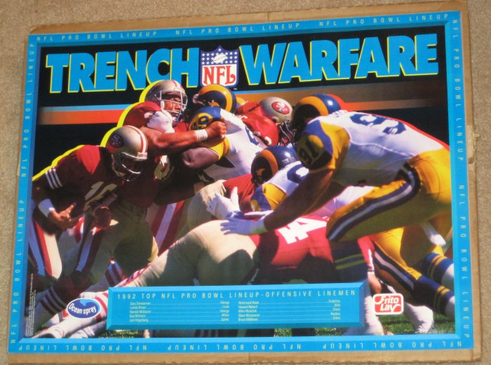NFL 1992 League Leaders Poster Set of 5 Football Frito Lay Ocean Spray ...