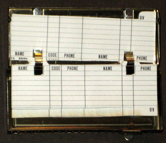 Vintage Attachable Telephone Index Valiant Phone Address Book with Box ...