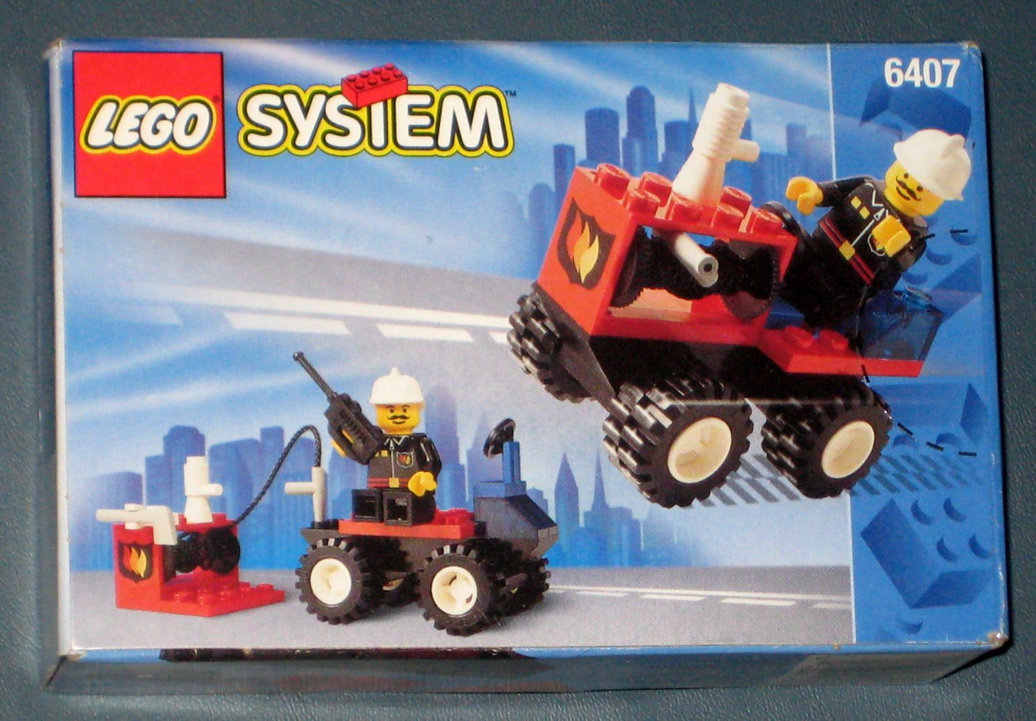 Lego System 6407 Fire Chief 6324 Chopper Cop 6517 Water Jet 3