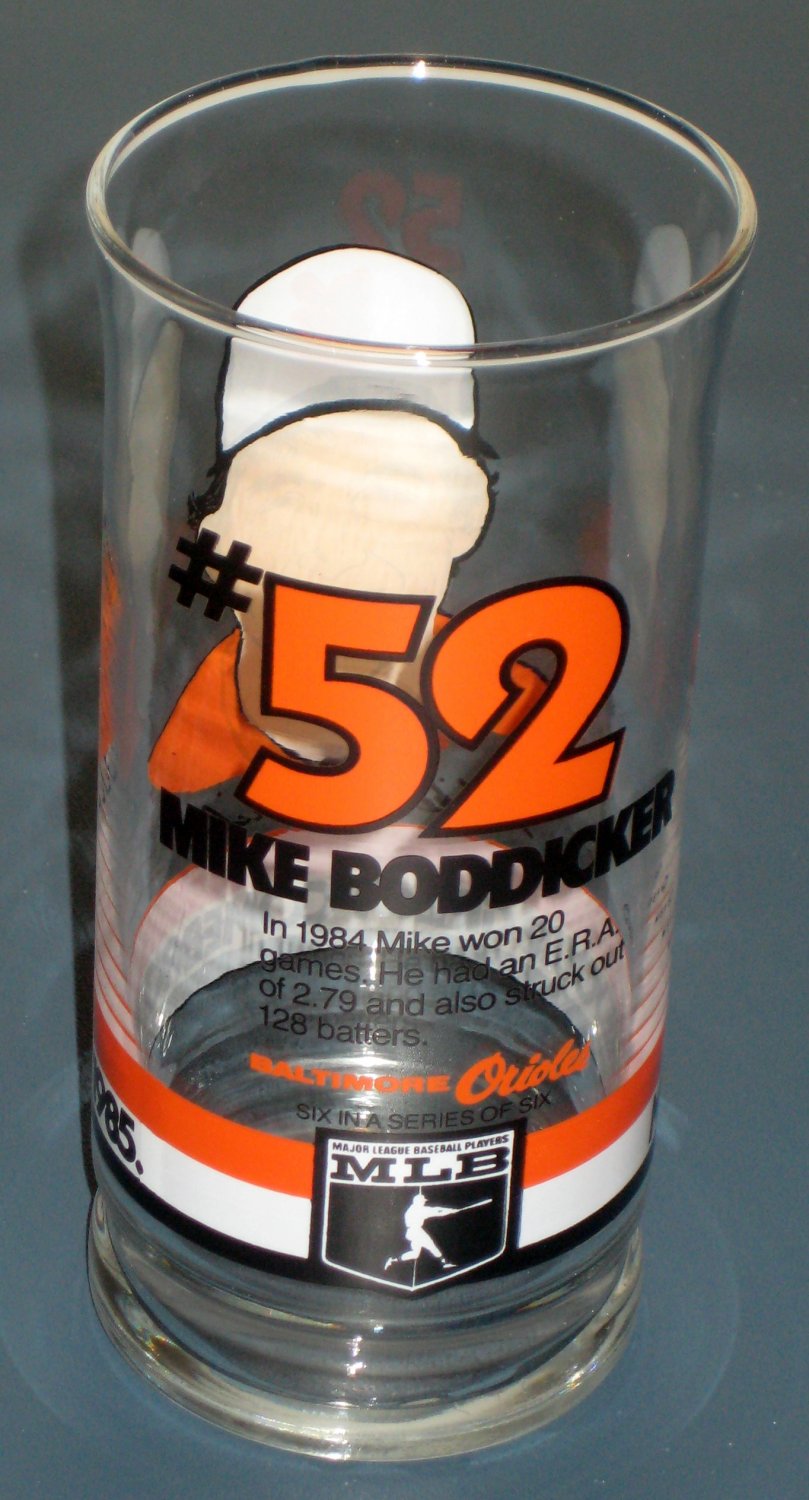 Mike Boddicker Drinking Glass 52 Horn & Horn Restaurants Baltimore ...