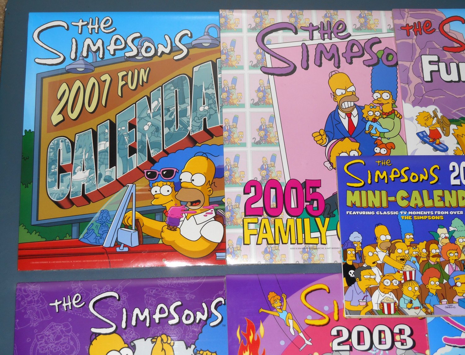 The Simpsons Calendar & Family Organizer Lot Homer Bart Maggie Marge ...