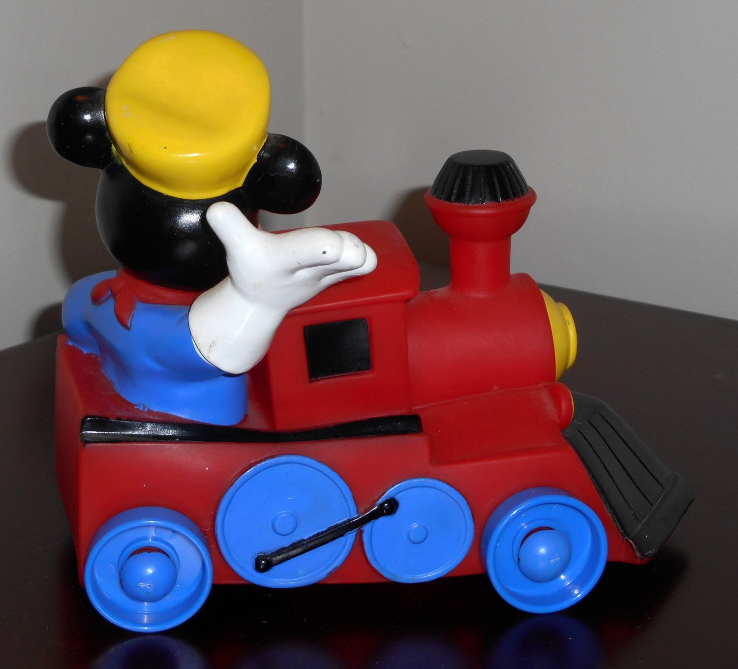 Mickey Mouse Plastic Toy Train Johnson & Johnson 1996 Walt Disney Engineer