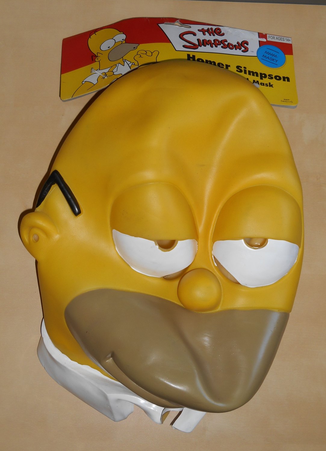 Homer Simpson Adult Vinyl Full Face Mask Disguise The Simpsons ...