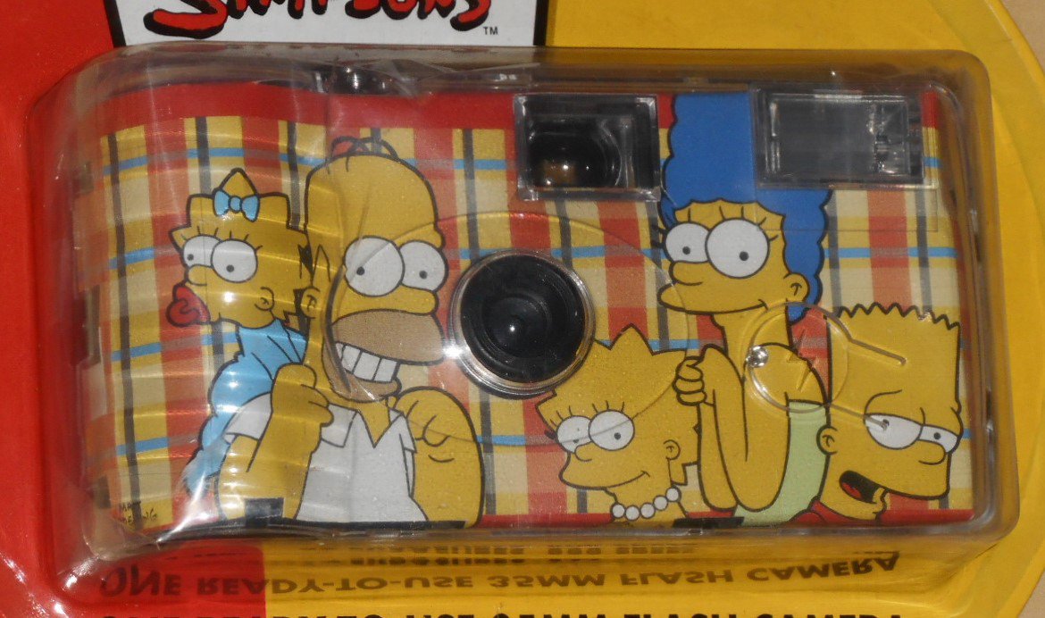 The Simpsons Disposable Ready To Use 35MM Flash Camera 27 Exposures 800 ...