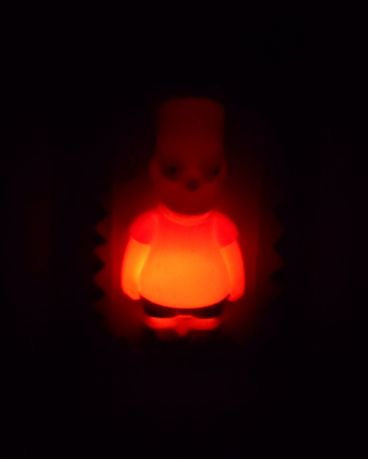 The Simpsons Orange Shirt Bart Simpson Soft Glow Night Light Nite Lite ...