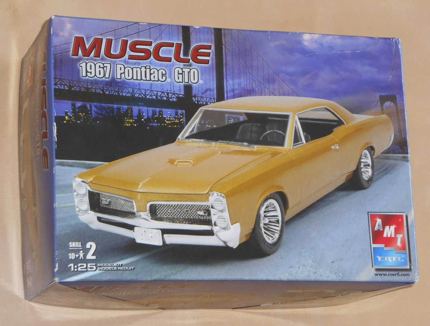 SOLD AMT ERTL 1:25 Scale '67 1967 Pontiac GTO Plastic Model Kit 38491 ...