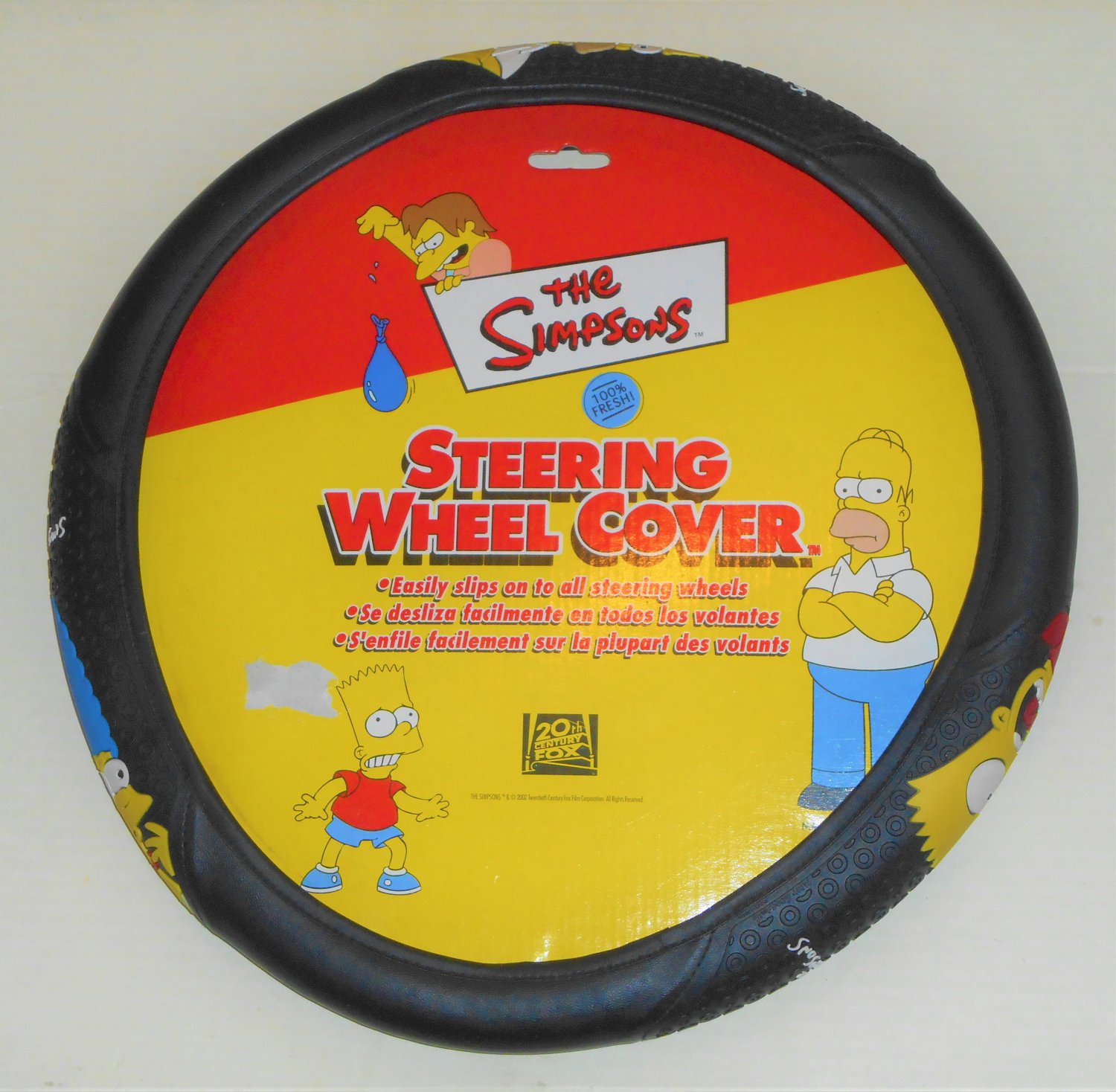 The Simpsons Auto Steering Wheel Cover Car Homer Marge Bart Never Used ...