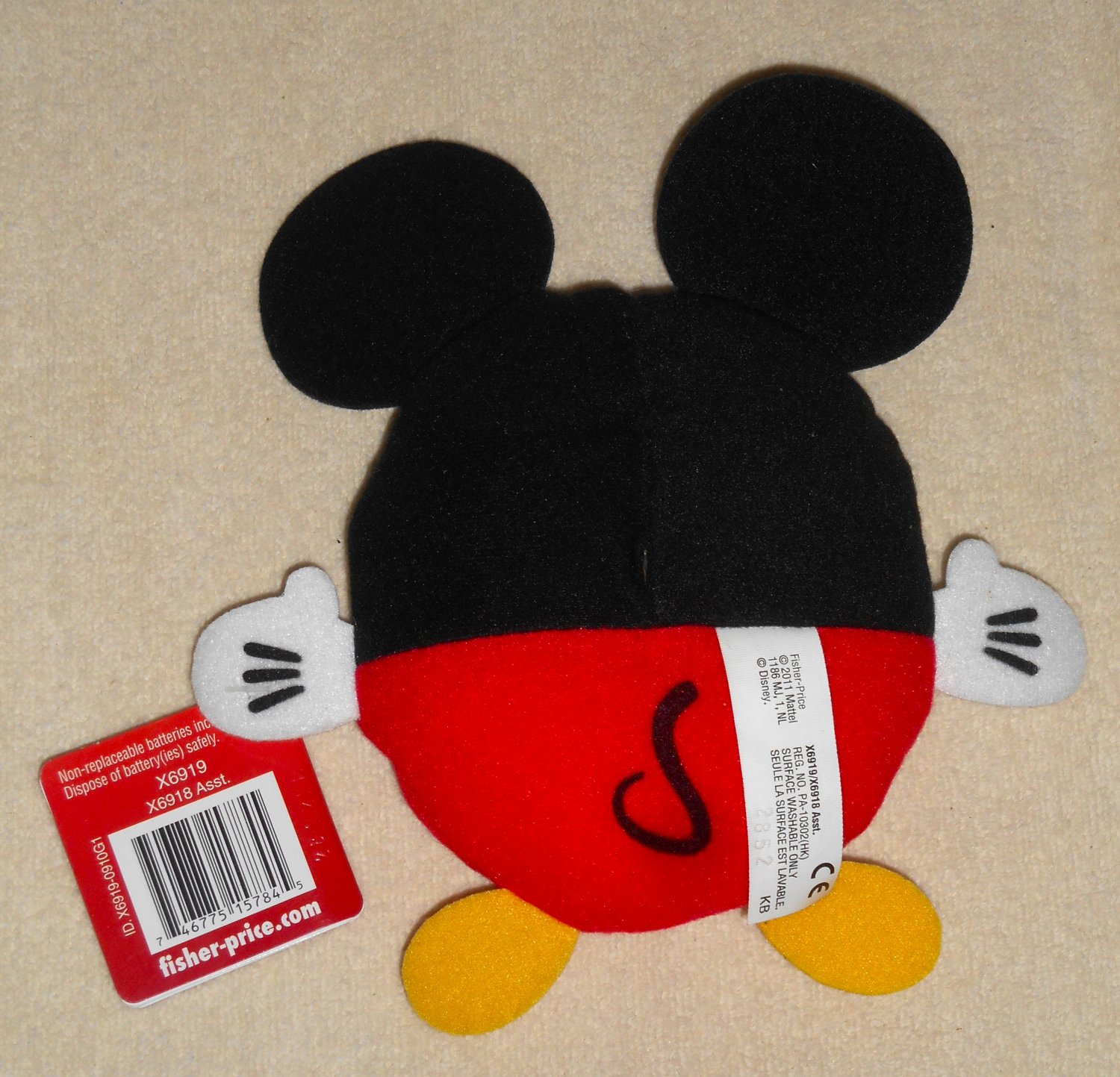 Mickey Mouse Clubhouse Gigglin Mickey Plush Talking Giggling Toy Fisher ...
