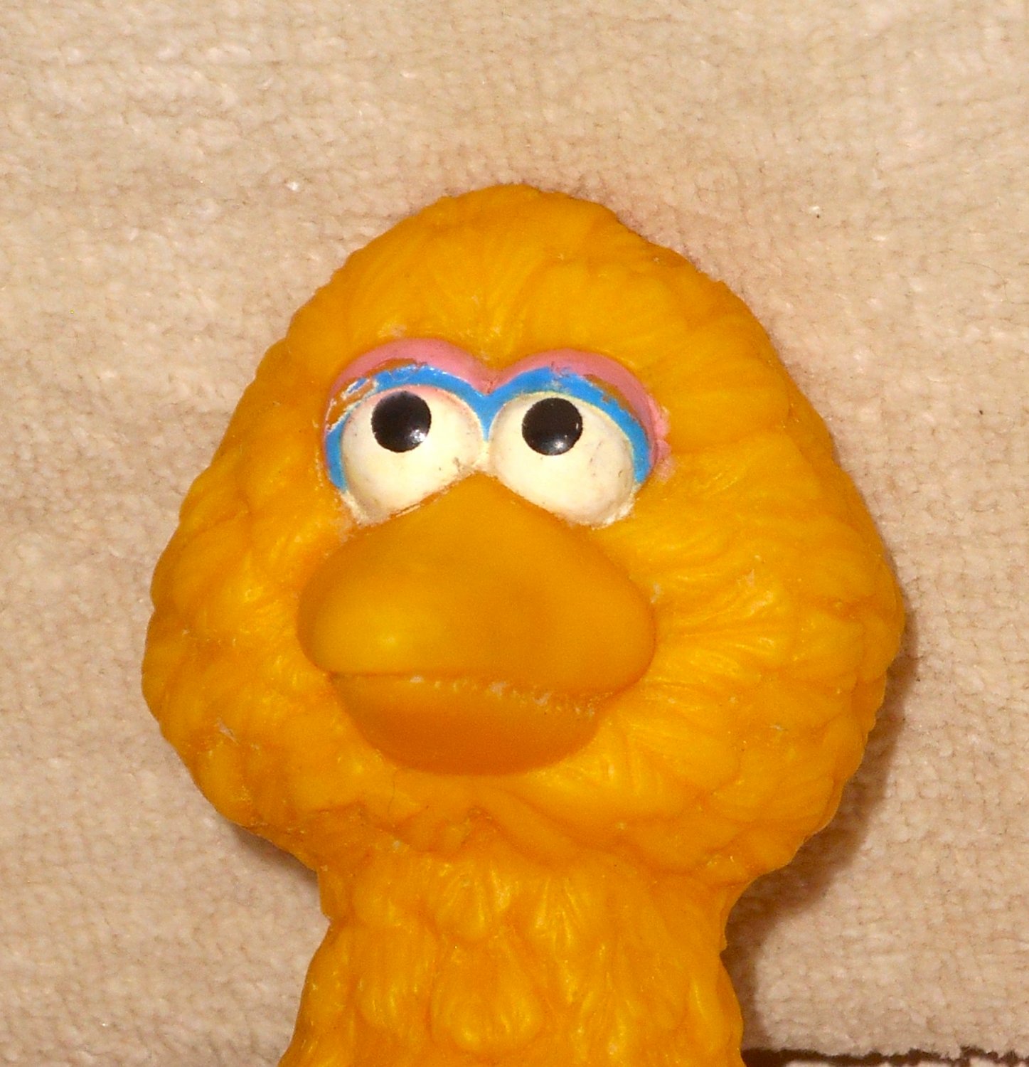 Big Bird 5 Inch Plastic Squeeze Squeak Toy Sesame Street Playskool ...