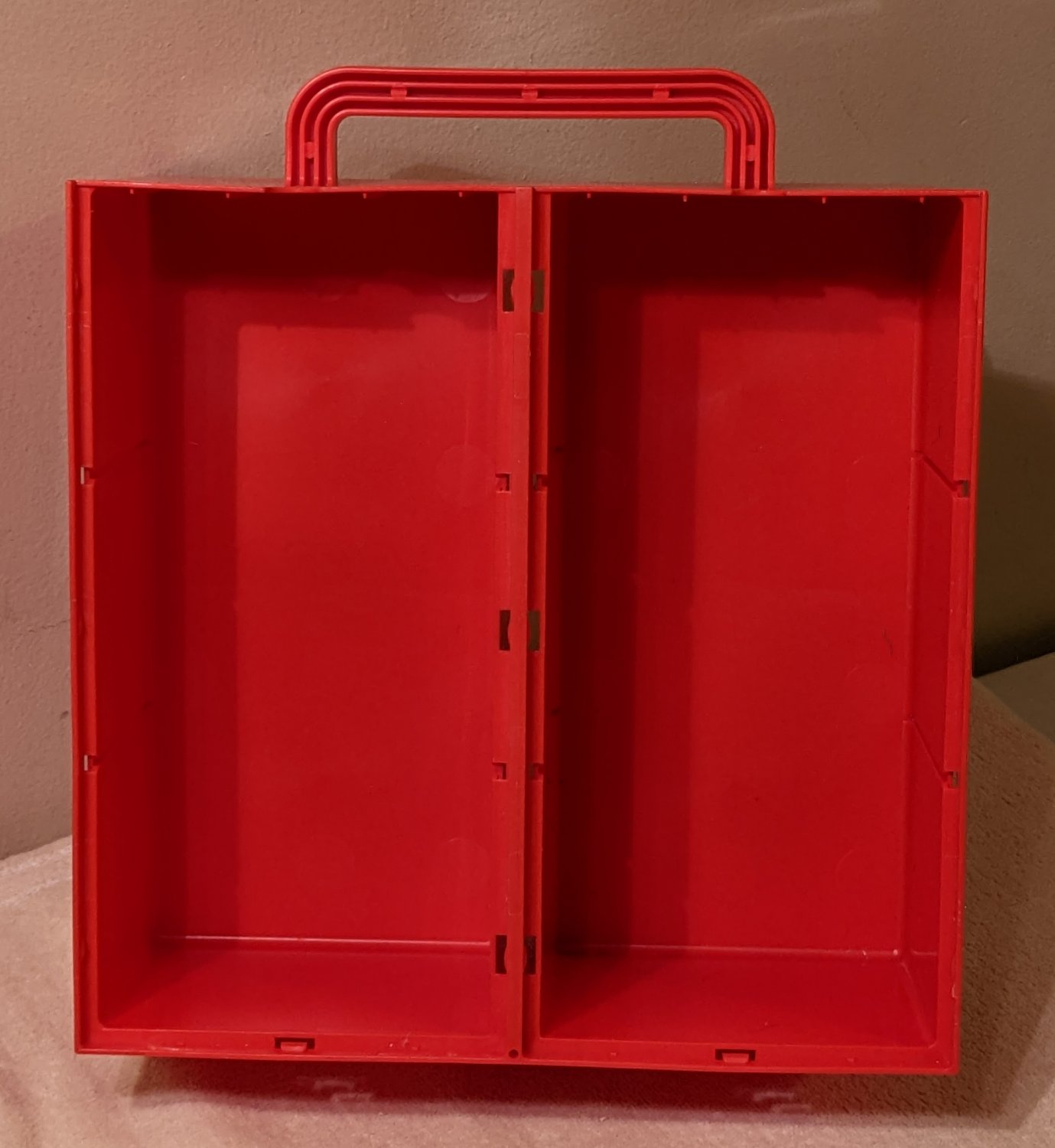 LEGO Red Bricks Blocks Parts Storage Case With Carrying Handle Yellow ...