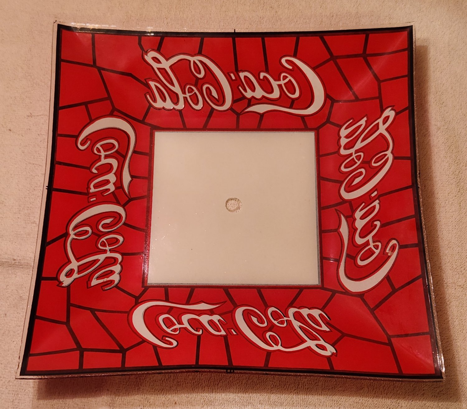 Coca-Cola Tiffany Style Glass Ceiling Light Shade Cover Coke