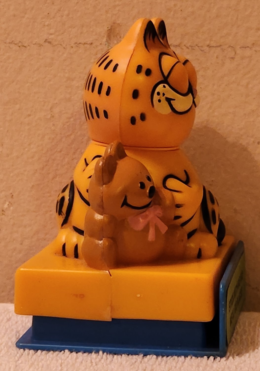 Garfield the Cat & Pooky Animated Push Down Toy Stick With Me Kid We'll ...