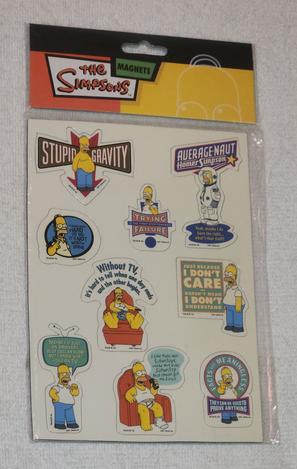 Simpsons Magnet Lot Six Sets 74 Total Magnets Homer Bart Krusty Marge ...