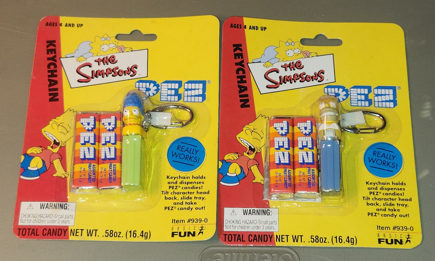 The Simpsons Family Pez Candy Dispenser Lot Keychain Store Display ...