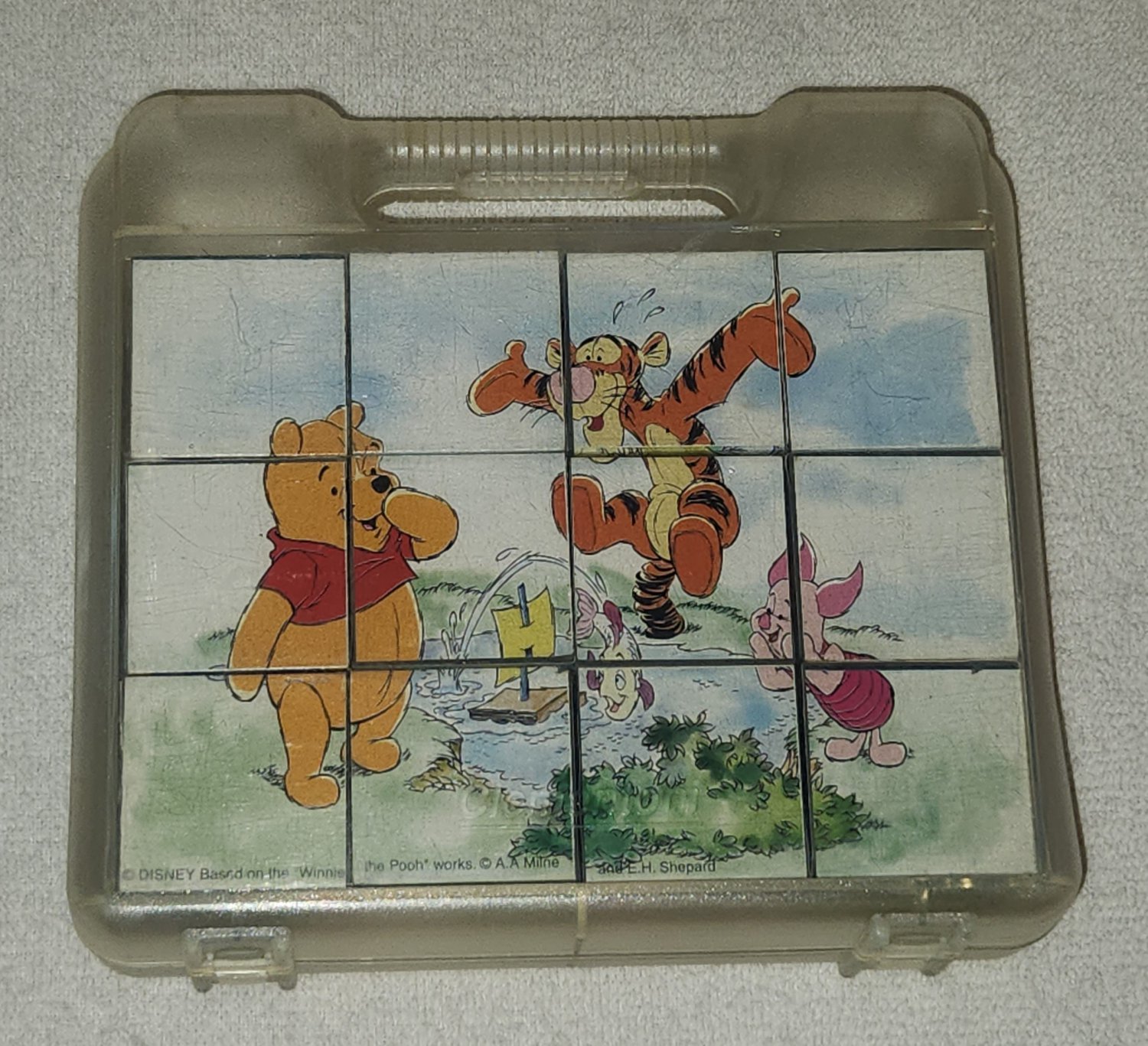 Winnie the Pooh Cube Block Puzzle 12 Pieces Makes 6 Different Tigger ...