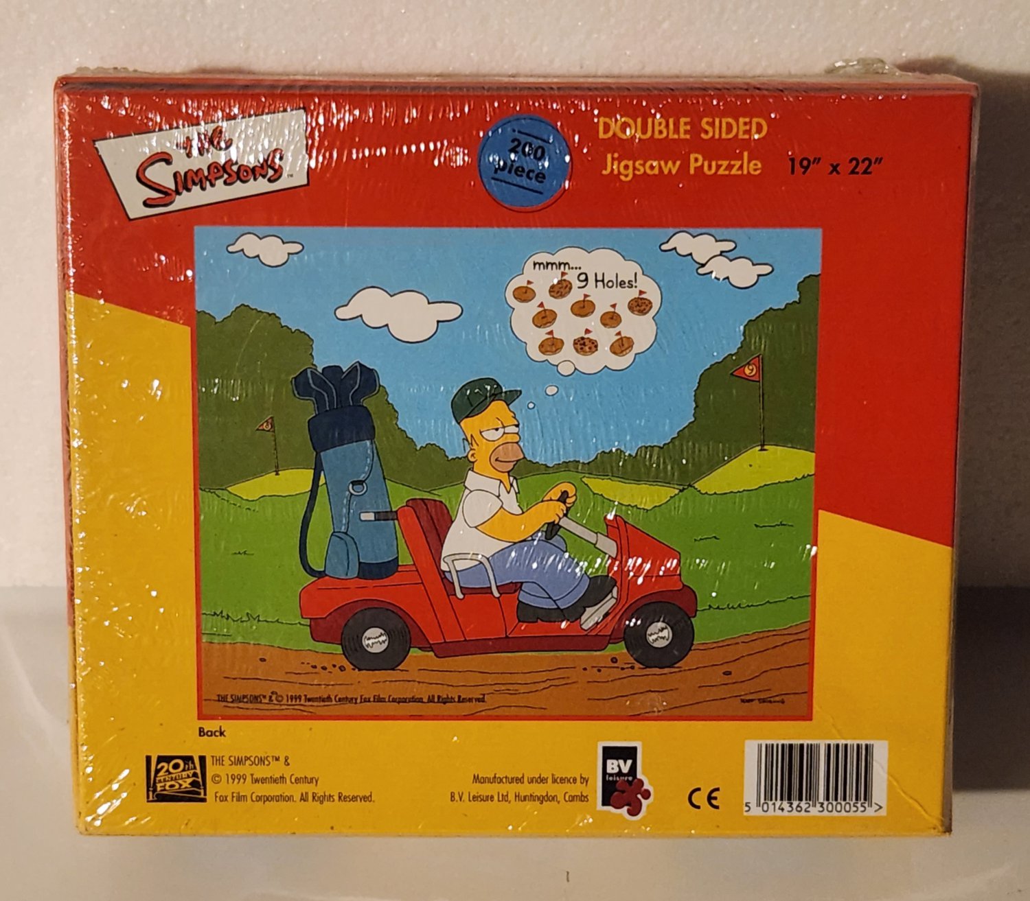 Simpsons Homer Simpson 200 Piece Double Sided Jigsaw Puzzle Pizza ...