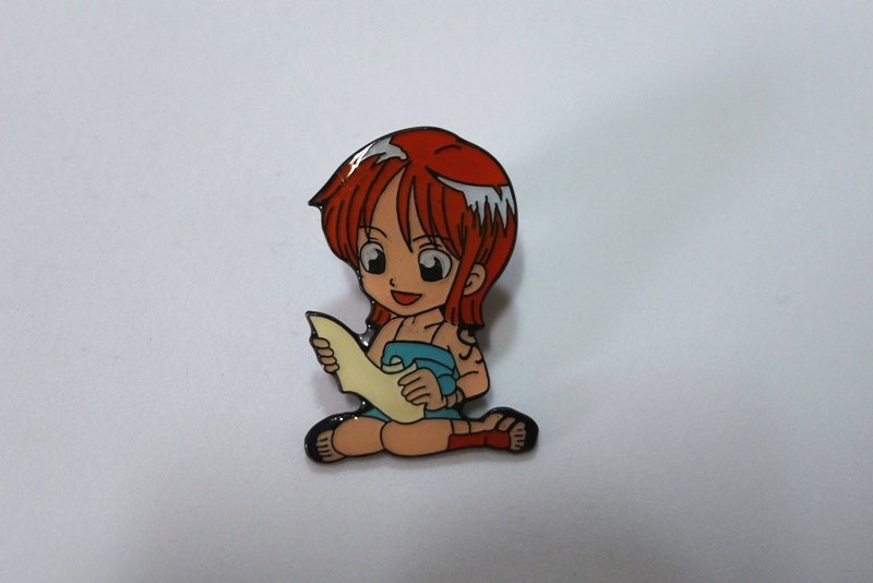 One Piece Nami Reading Anime Pin
