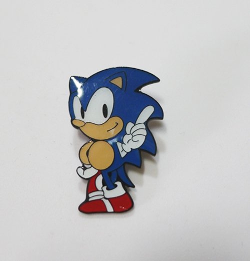 Super Sonic The Hedgehog Standing Video Game Pin