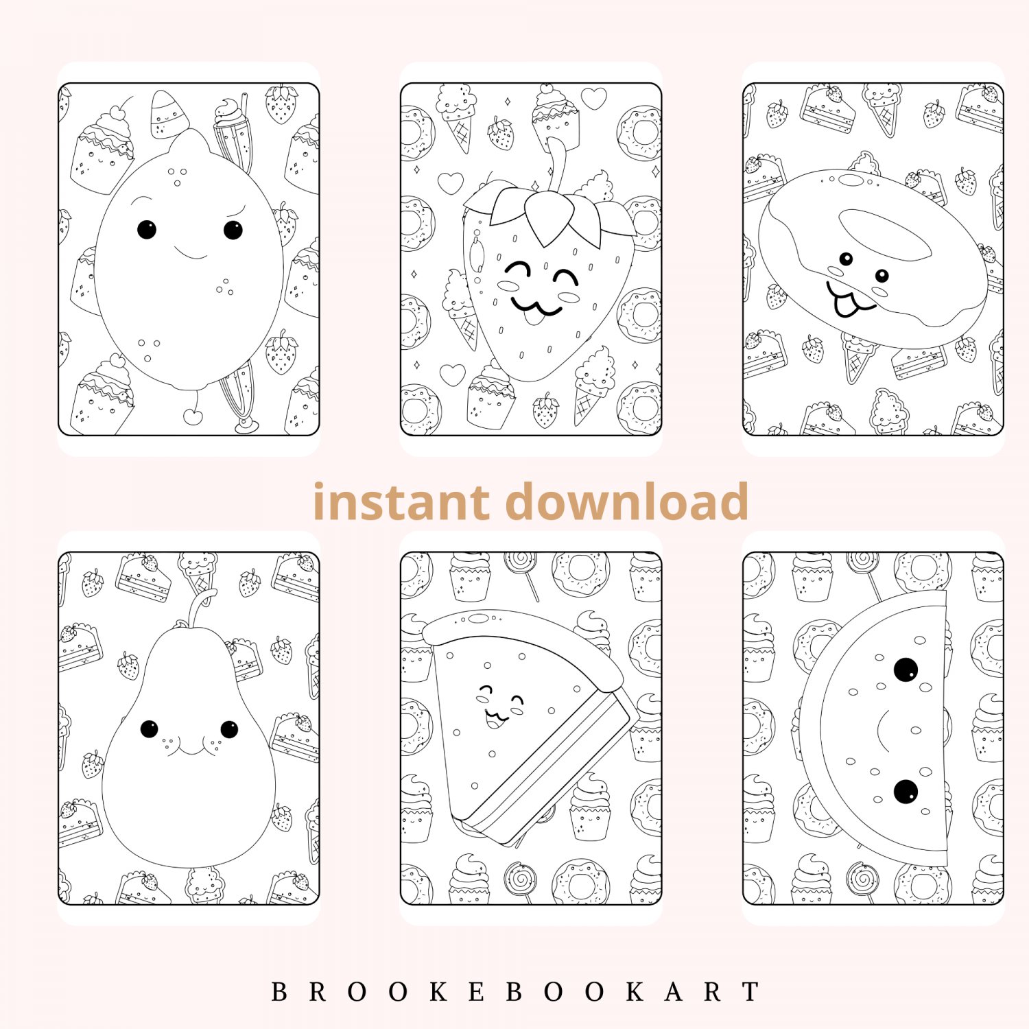 cute kawaii food coloring pages : Cute food kawaii coloring pages for ...