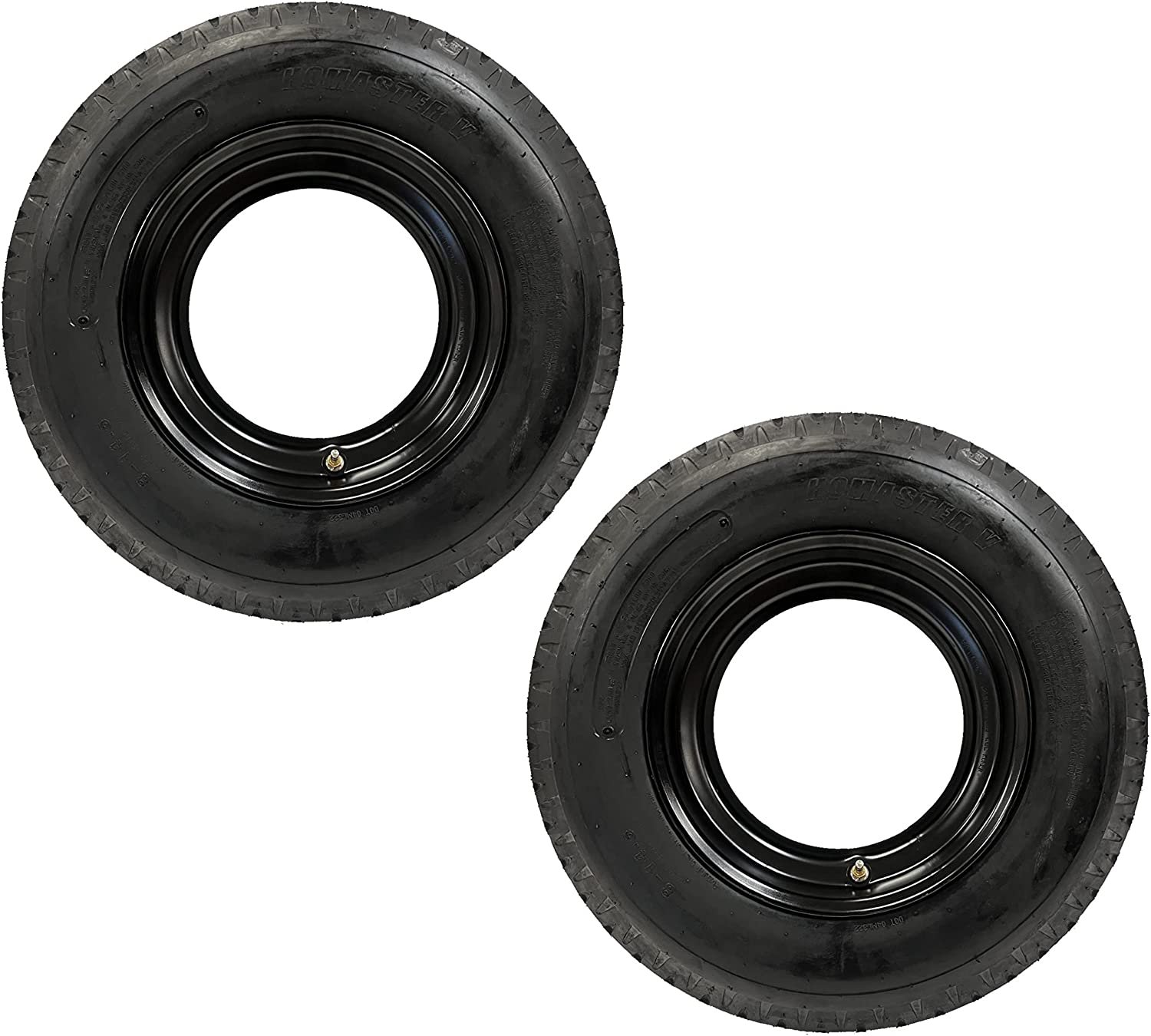 2-Pk Mounted Trailer Tire Rim Homaster 8-14.5 LRG 14.5 in. Demountable ...