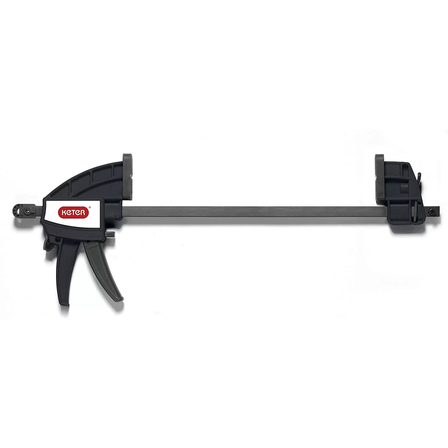 Keter Folding Portable Workbench Sawhorse with (2) 12" Clamps, Black ...