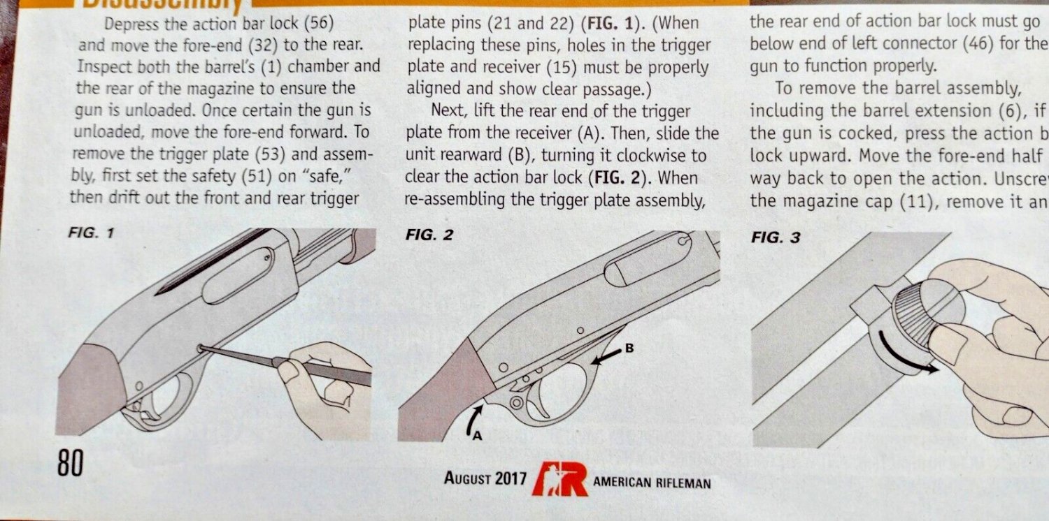 Remington Model 870 History/Technical Details, Exploded View W/Parts ...
