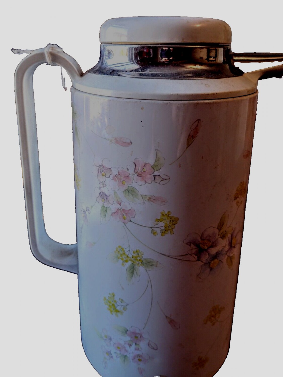 Vintage Thermique Corning Thermal Server 1 Quart, Floral Pattern #8020-29
