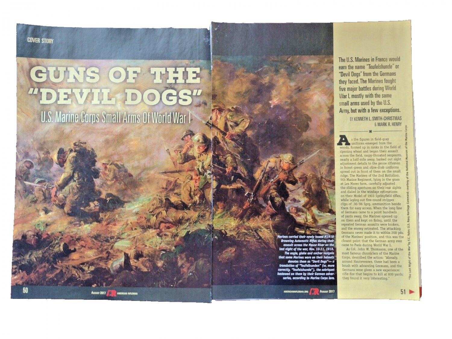 Guns of the "Devil Dogs" US Marine Corps Small Arms of WWI 2017 Print ...