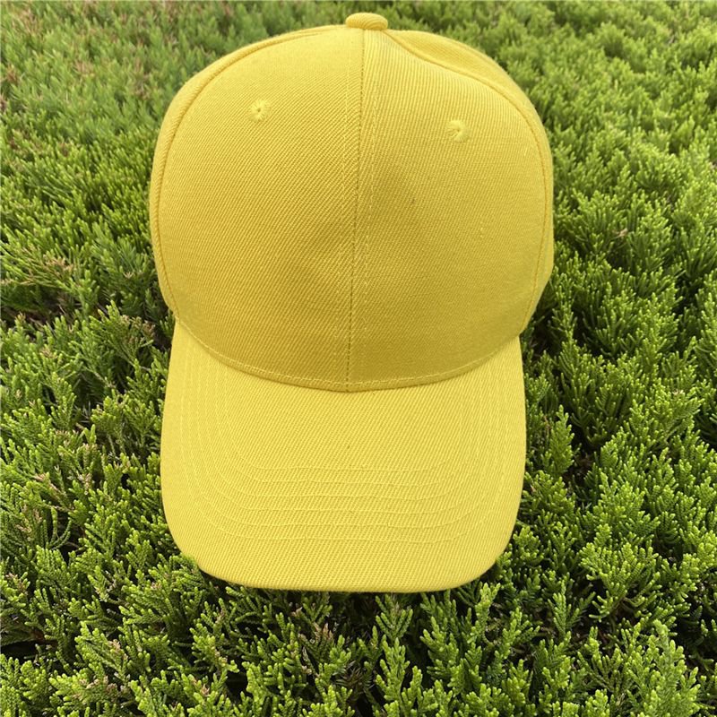 Adjustable Shade Outdoor Unisex Sun Shading Cap Men Yellow Baseball Cap