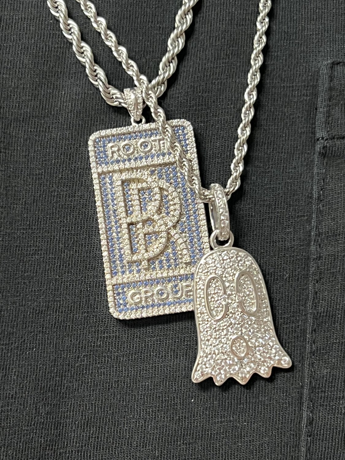 2 Carat Diamond Gucci Ghost pendant