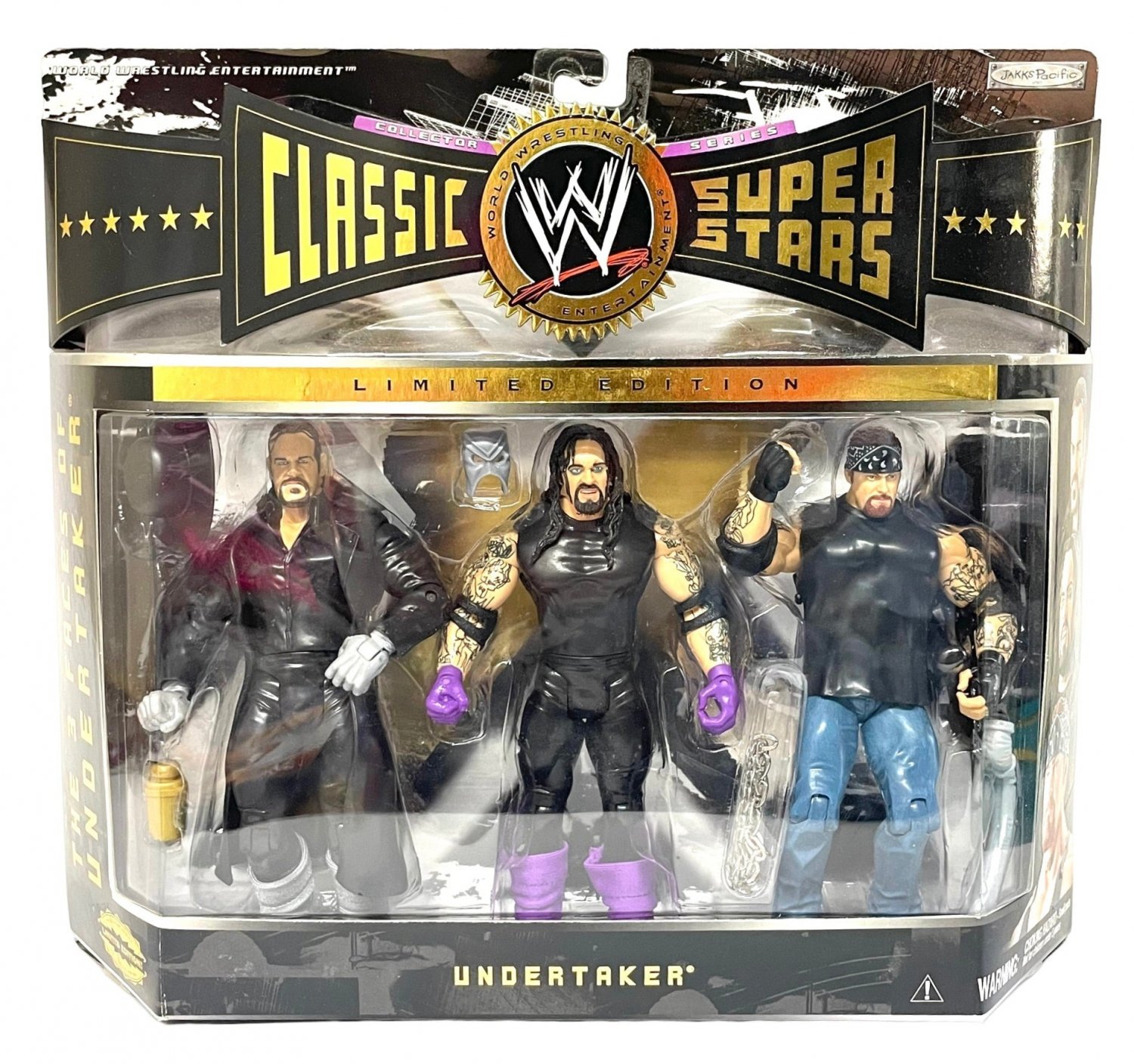 wwe wwf ljn classic superstars limited 3 pack the 3 faces of the ...