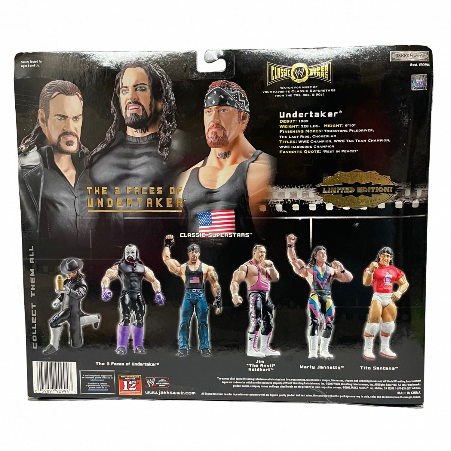 wwe wwf ljn classic superstars limited 3 pack the 3 faces of the ...