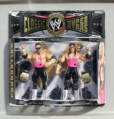wwe wwf ljn classic superstars variant UK jim neidhart & bret hart ...