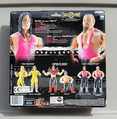 wwe wwf ljn classic superstars variant UK jim neidhart & bret hart ...