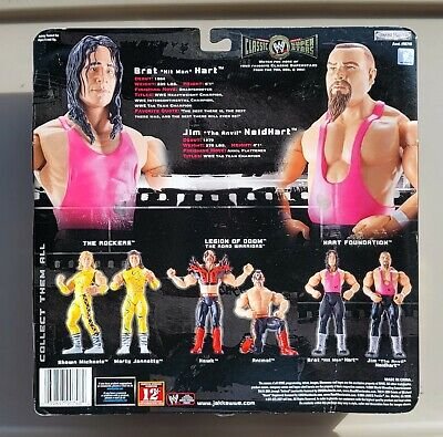 wwe wwf ljn deluxe classic superstars jim neidhart & bret hart ...