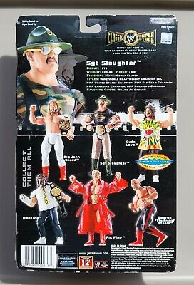 wwe wwf ljn classic superstars series 2 sgt. slaughter wrestling figure